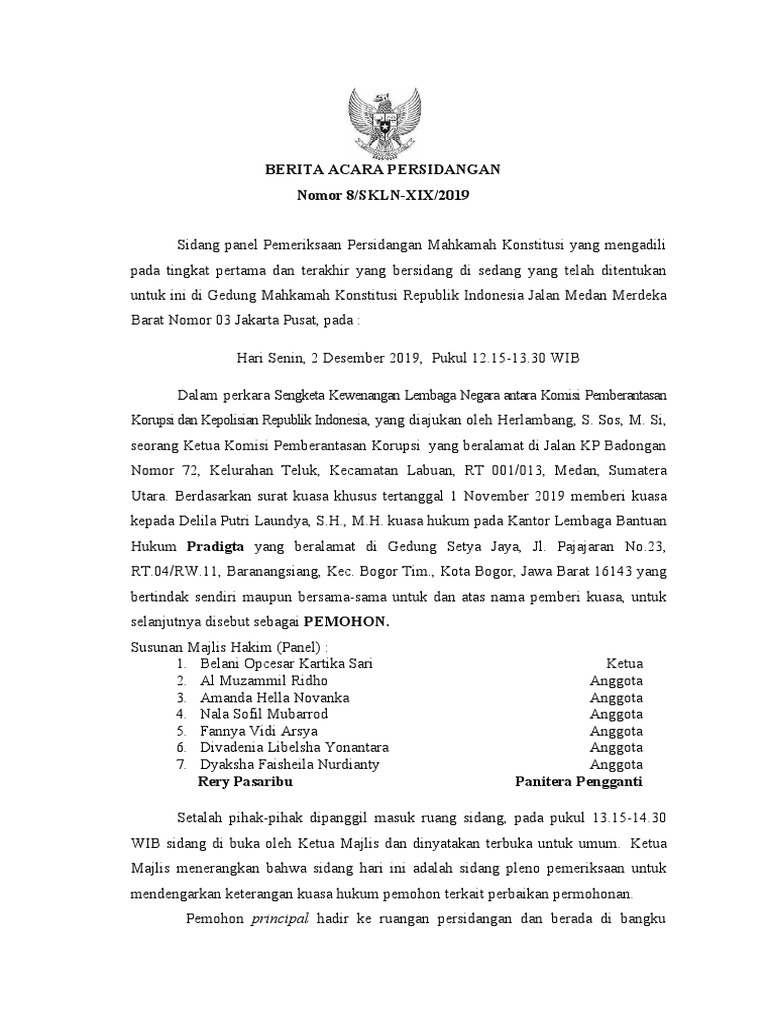 BAP 2 Perbaikan Permohonan FIX | PDF