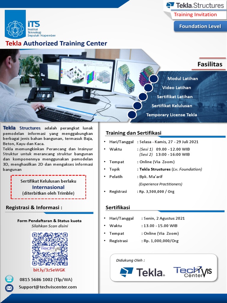 Brosur Training Online Tekla (Juli-Agustus 2021) | PDF