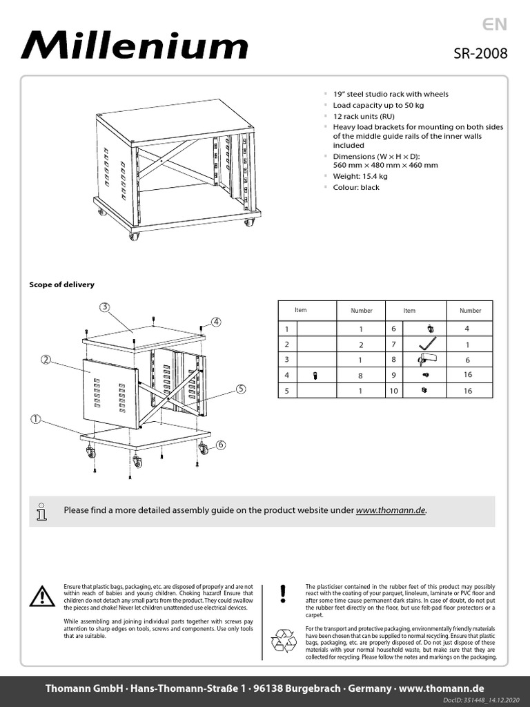 Millenium SR-2008 | PDF | Packaging And Labeling | Plastic
