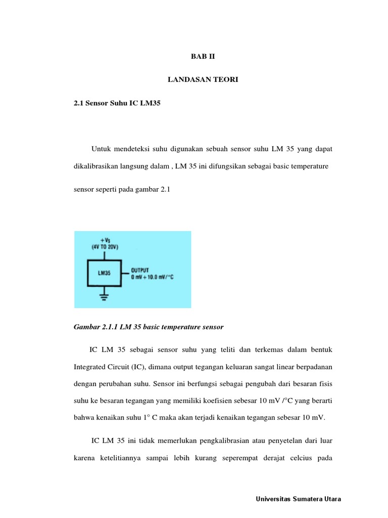 Sensor Suhu LM35: Akurasi dan Rangkaian | PDF | Sains & Matematika ...