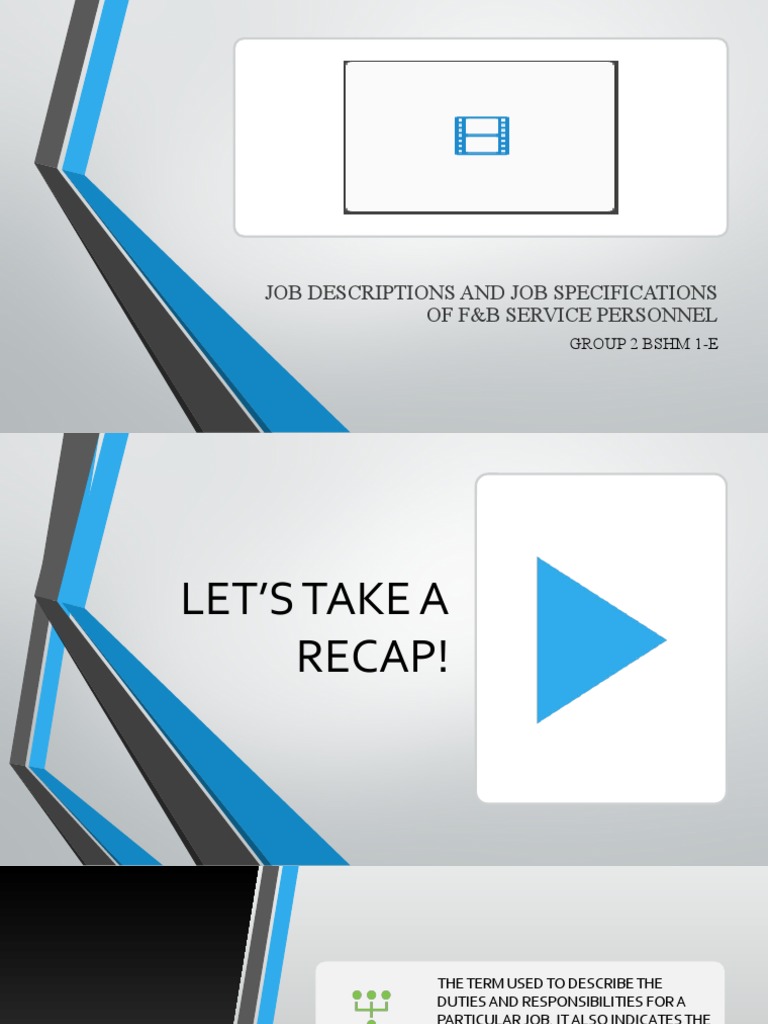 Fso Reference 1 | PDF | Foodservice | Specification (Technical Standard)