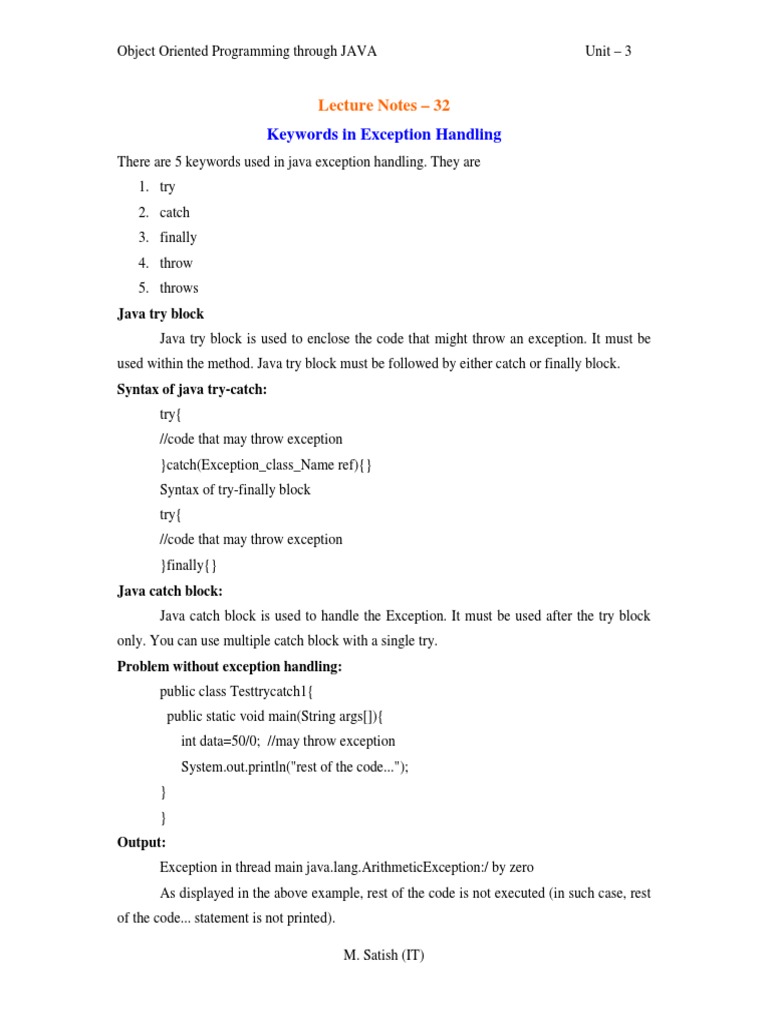 IT 2402notes-32 | PDF | Java (Programming Language) | Information ... IT 2402notes-32 | PDF | Java (Programming Language) | Information ...