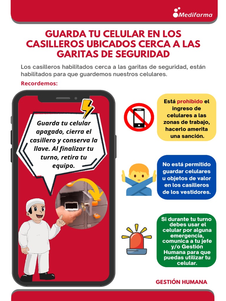 Recomendaciones para el uso y almacenamiento de celulares en el trabajo ...