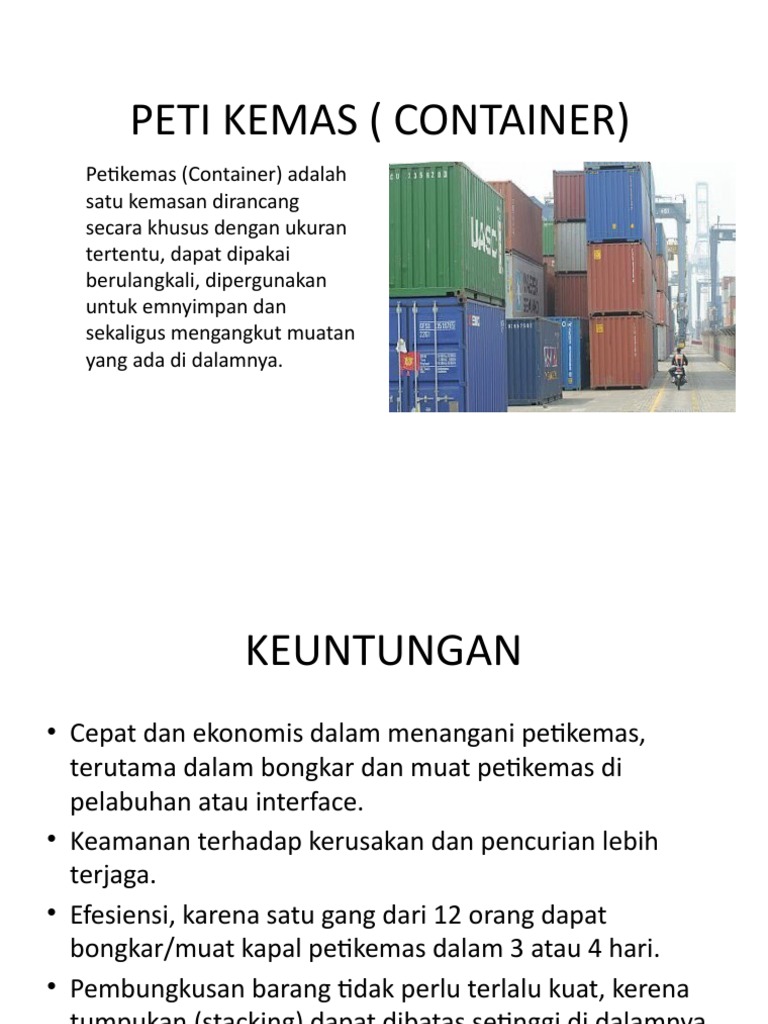 Peti Kemas (Container) | PDF