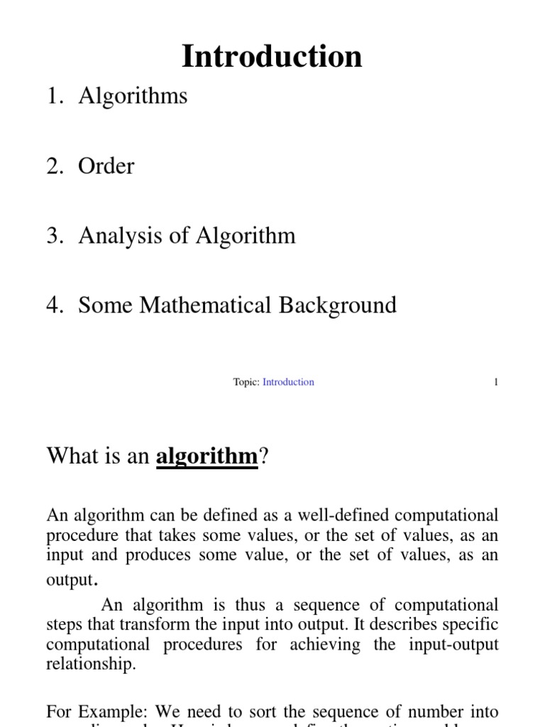 Algorithm Introduction Part 1 Pdf Dynamic Programming Algorithms 9516