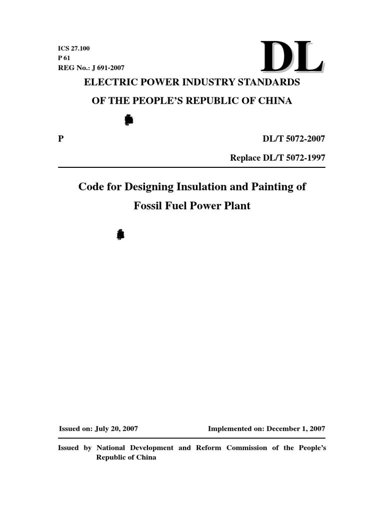DLT 5072-2007-En | PDF | Thermal Insulation | Thermal Conductivity