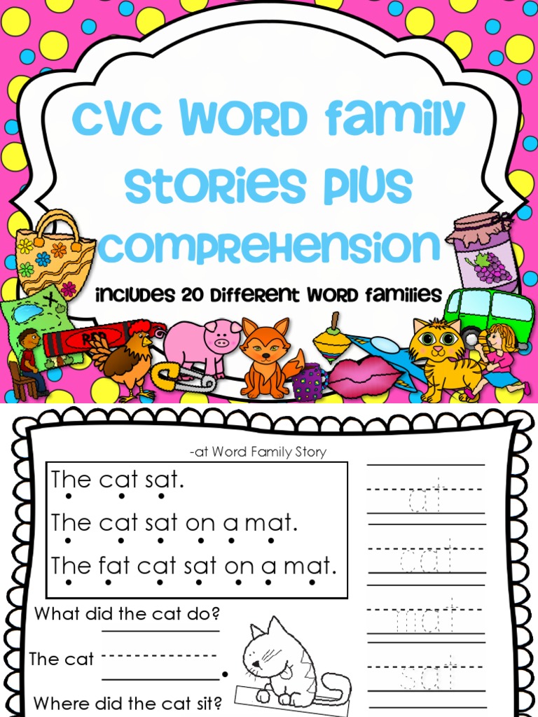 CVCWord Family Short Storiesplus Comprehension | PDF