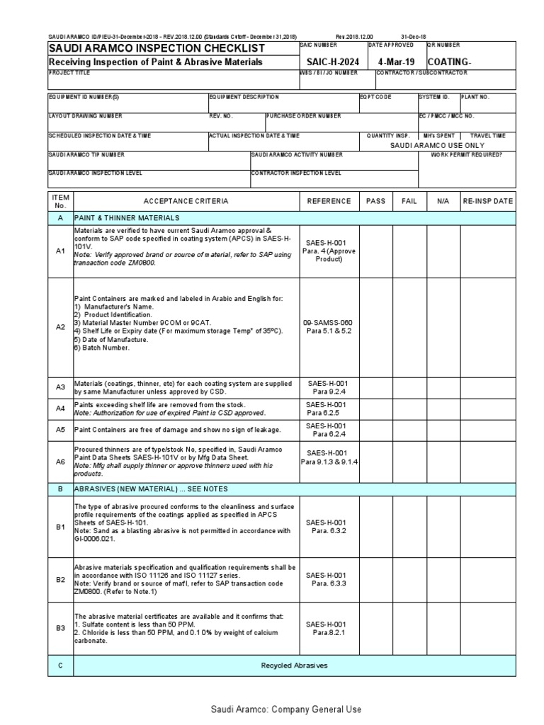 Saic H 2024 | PDF | Abrasive | Materials