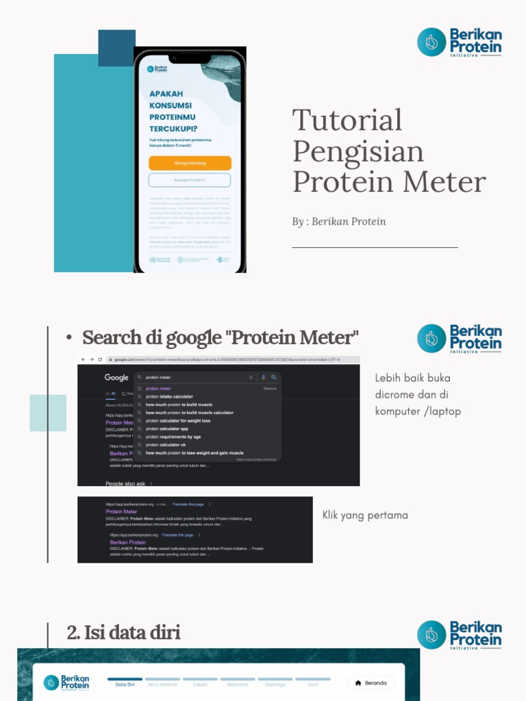 Tutorial Pengisian Protein Meter | PDF | Kesehatan Holistik