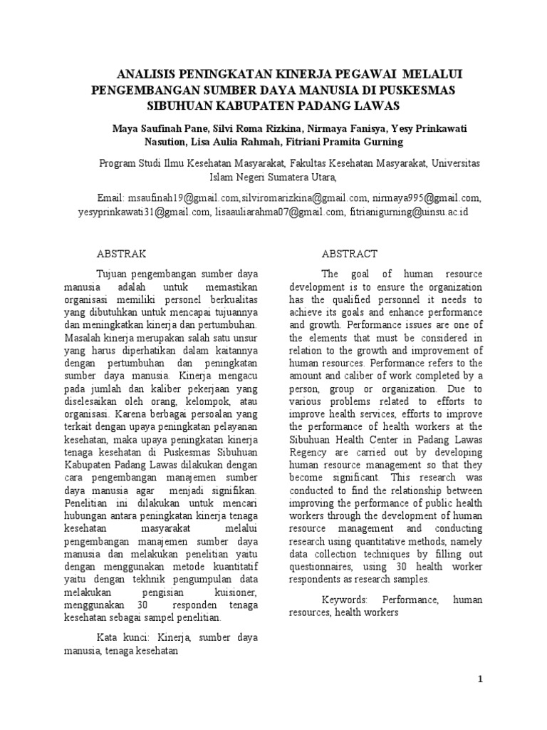 JURNAL MSDM KEL 8 Salinan | PDF | Karier & Perkembangan