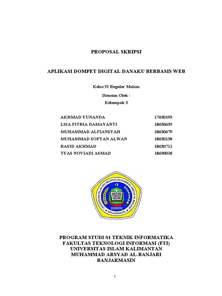 Proposal Skripsi RPL 3 | PDF