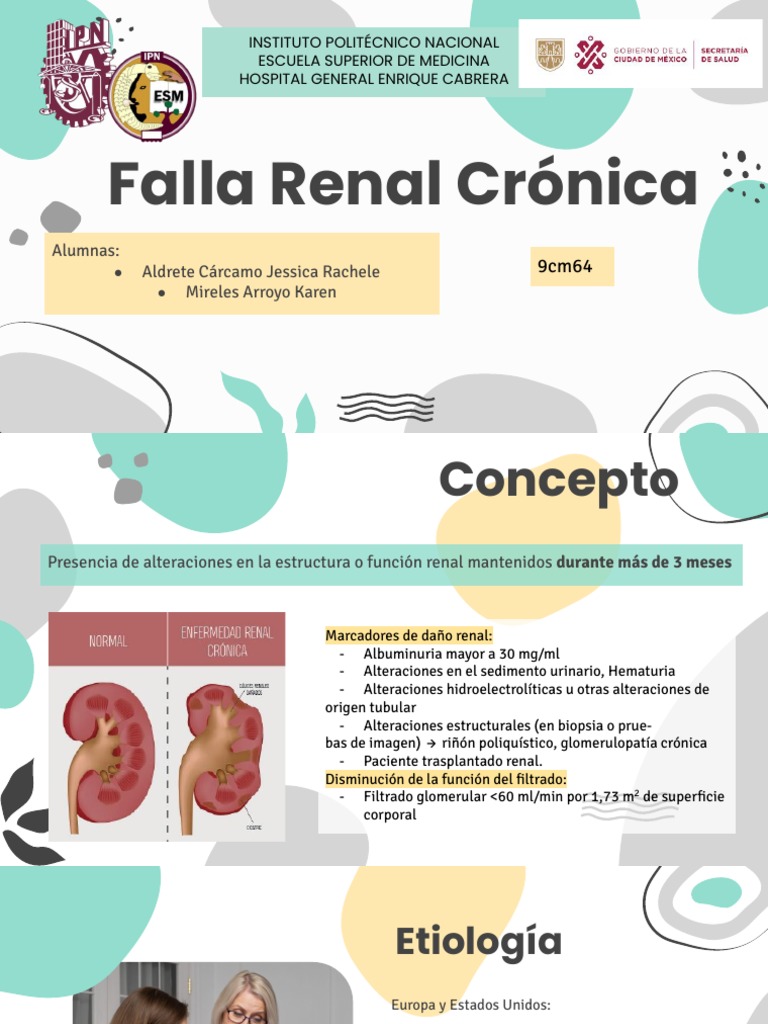 Falla Renal Crónica | PDF | Enfermedad renal crónica | Sistema urinario
