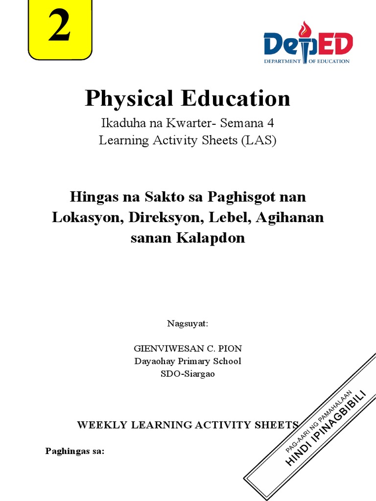 Las Pe2-Q2-Week4 | PDF