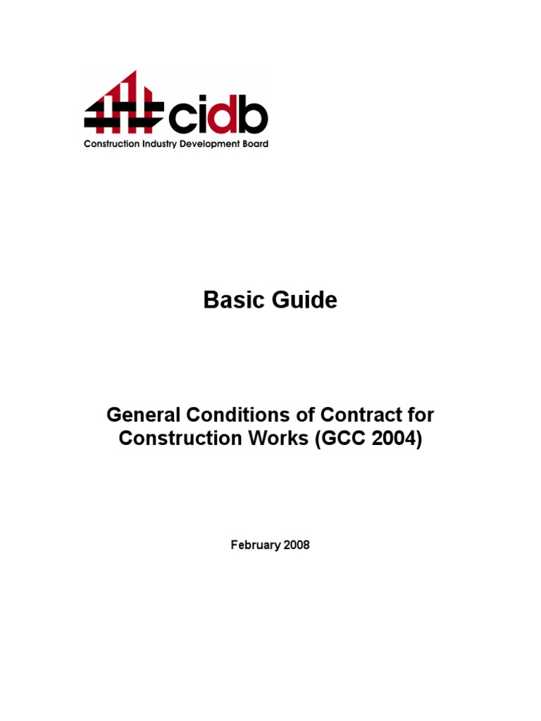 A Basic Guide To General Conditions of Contract For Construction Works ...