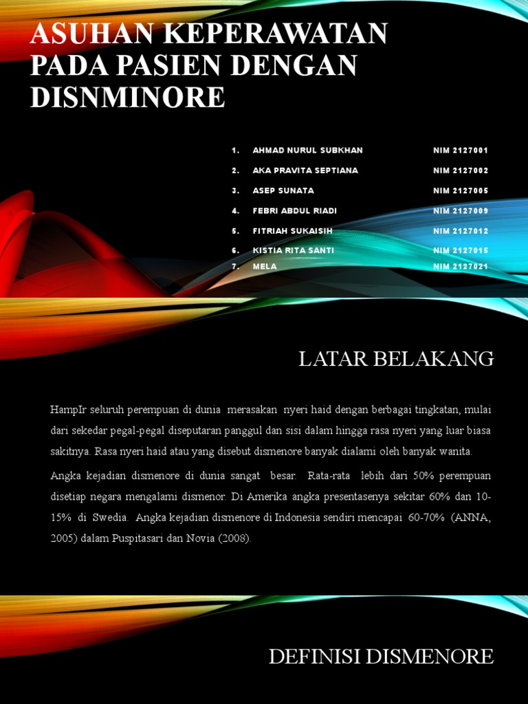 Asuhan Keperawatan Dismenore pada Wanita | PDF