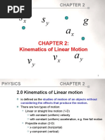 Chapter 2 Kinematic | PDF | Velocity | Acceleration