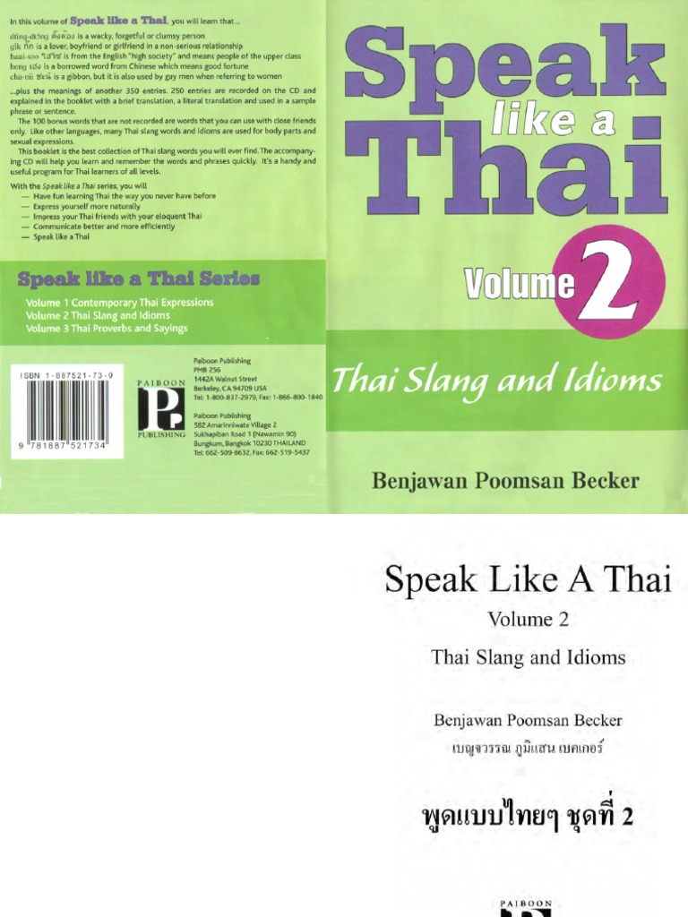 Speak Like A Thai Pdf