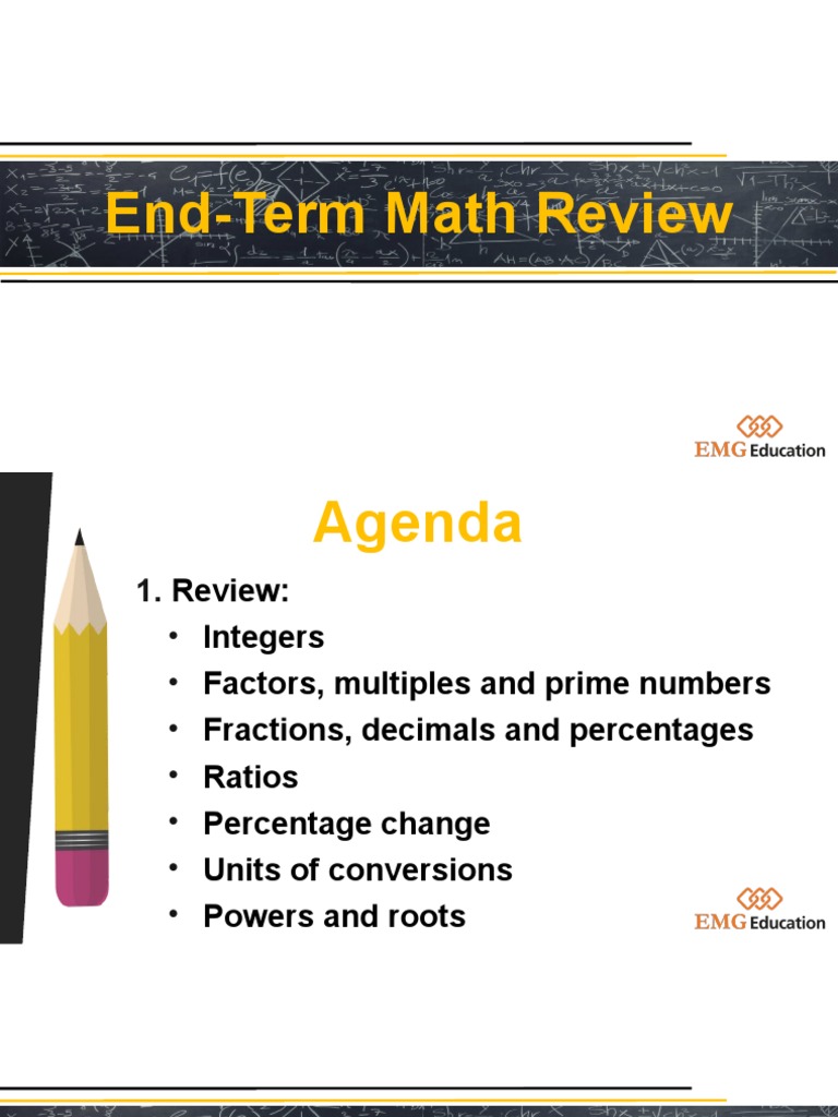 Week 14 - Math Endterm Review - Study Pack | PDF | Ratio | Percentage