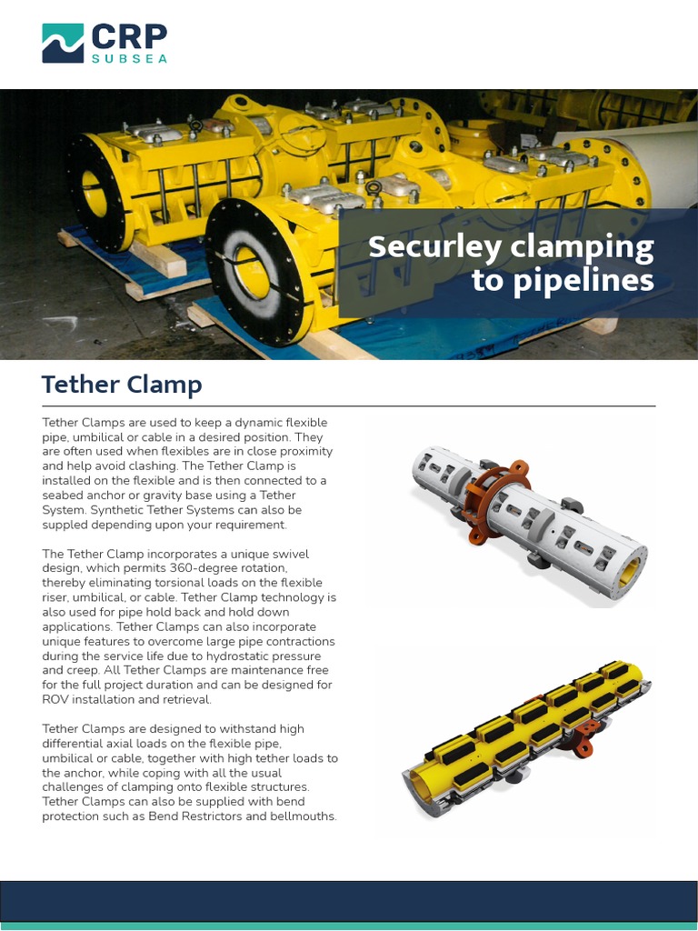 CRP Subsea Tether Clamp v1.1 | PDF | Pipe (Fluid Conveyance) | Equipment