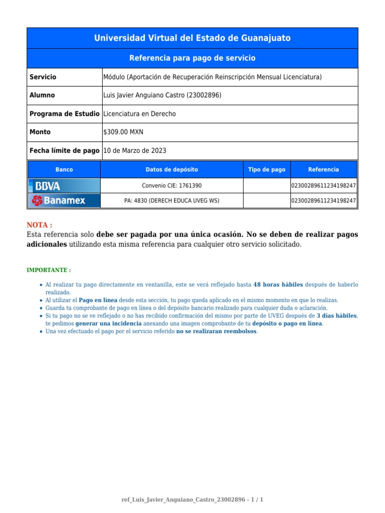 Ref Luis Javier Anguiano Castro 23002896 | PDF