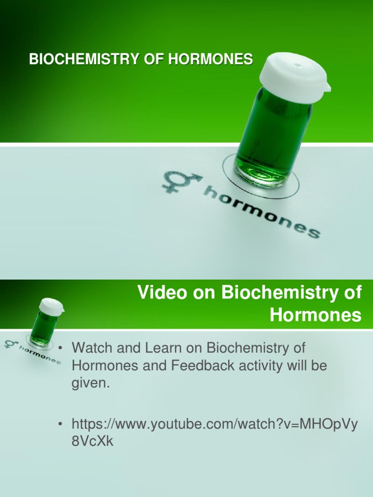 Biochemistry of Hormones | PDF | Hormone | Endocrine System