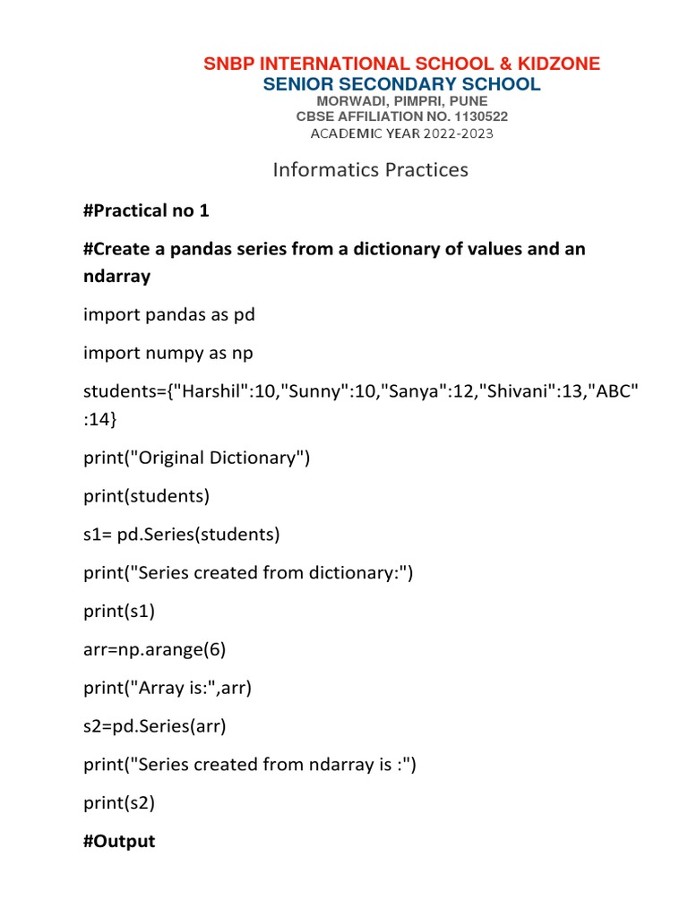 IP Practical 2023-24 (1 To 34) | PDF | Data Management | Databases