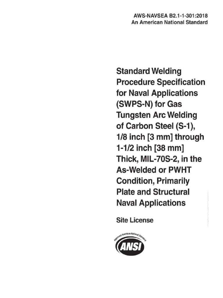 Aws-Navsea B2.1-1-301-2018 | PDF