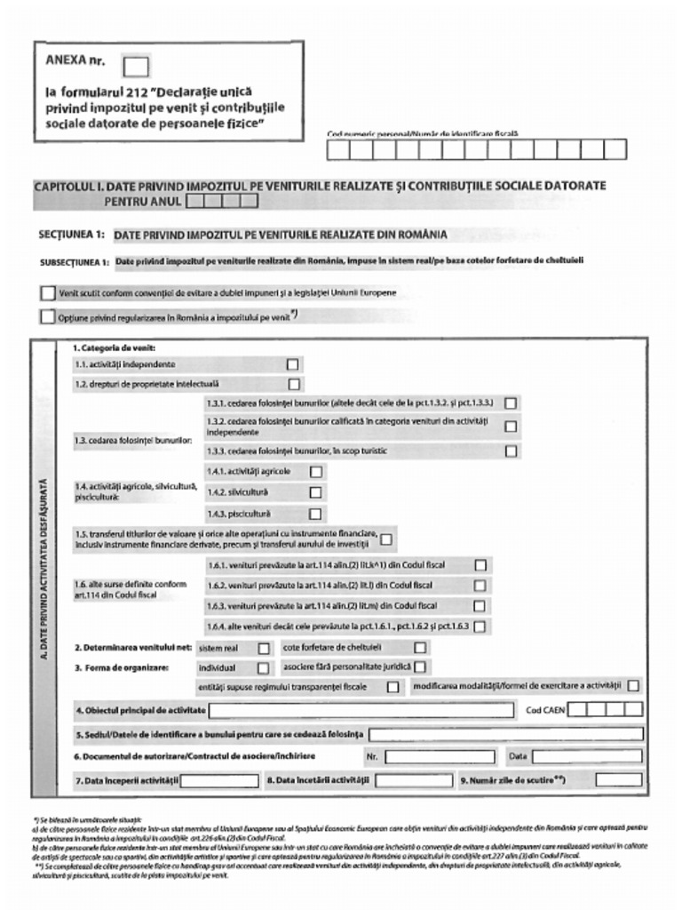 Declaratie Anexa | PDF