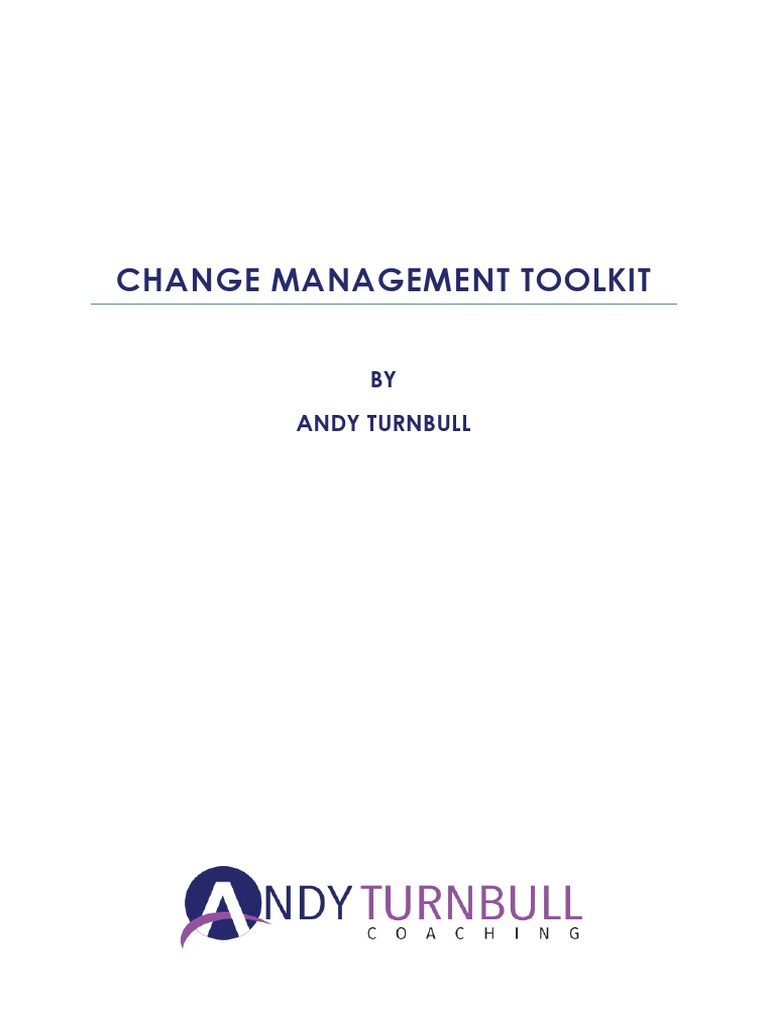 Change Management Toolkit 1 PDF | PDF | Risk | Motivation