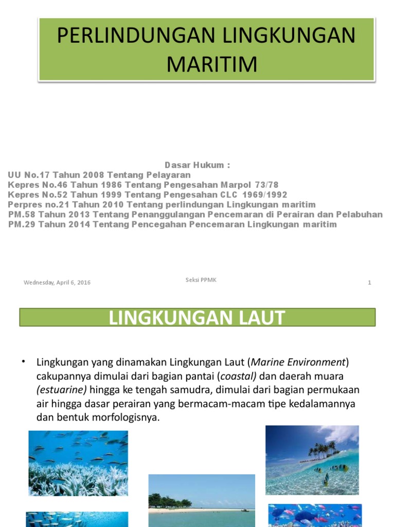 Perlindungan Lingkungan Maritim | PDF