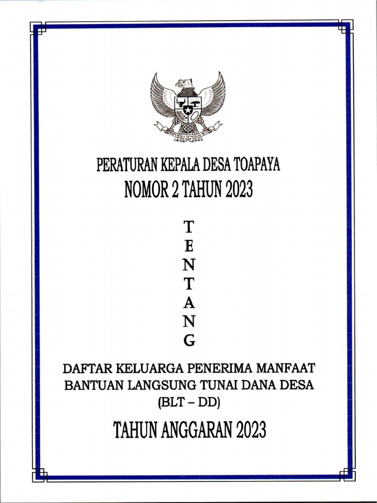 Perdes BLT 2023 | PDF