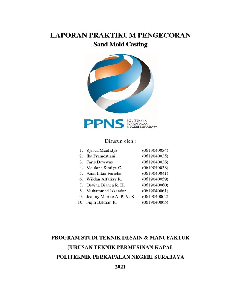 Laporan Praktikum Pengecoran: Sand Mold Casting | PDF