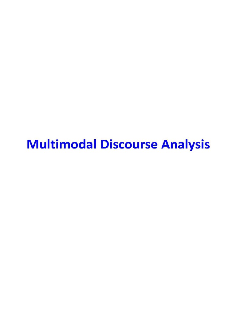 7 Multimodal-Discourse-Analysis SV | PDF
