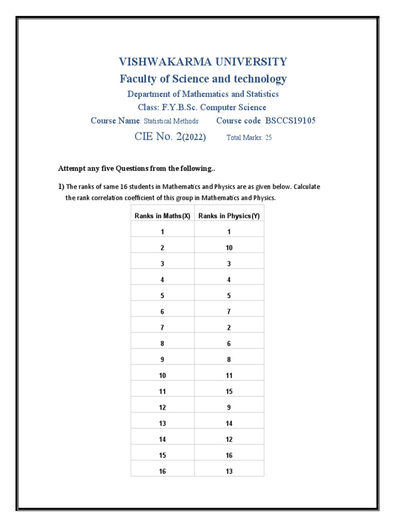 SM Cie 3 | PDF | Statistics | Statistical Analysis