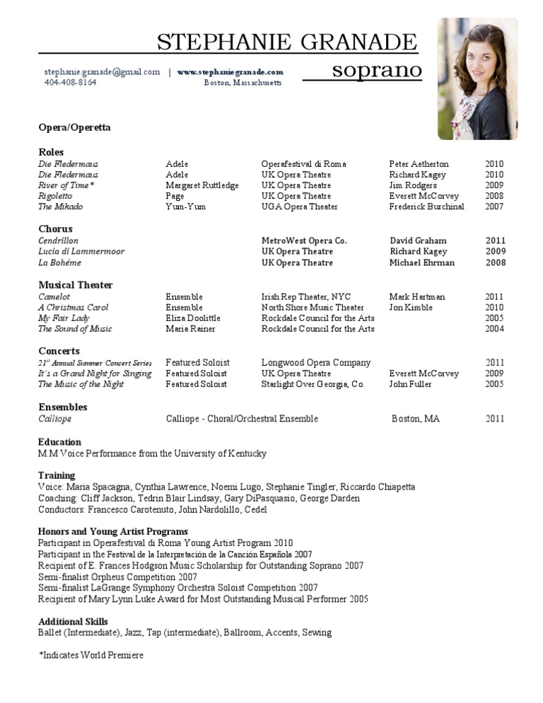 Stephanie Granade Soprano | PDF