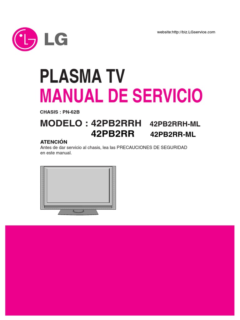 Plasma TV: Manual de Servicio | PDF | Hdmi | Resistor
