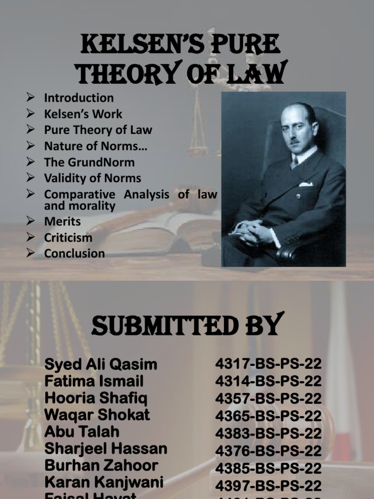 Kelsen's Imperative Theory of Law Presentation | PDF | Jurisprudence ...