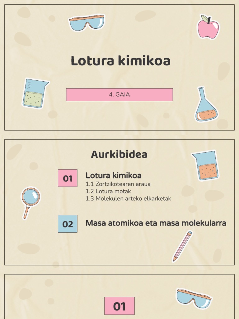 Lotura Kimikoa: 4. Gaia | PDF