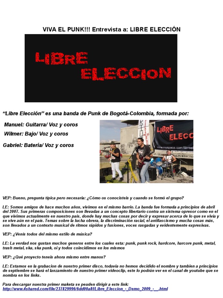 Entrevista Libre Elección | PDF | Arte