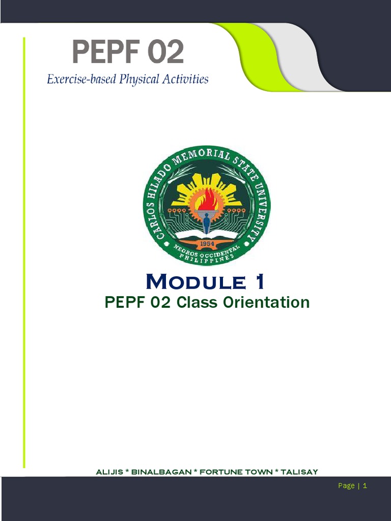 CHMSU PEPF02 Class Orientation | PDF | Learning | Cognition