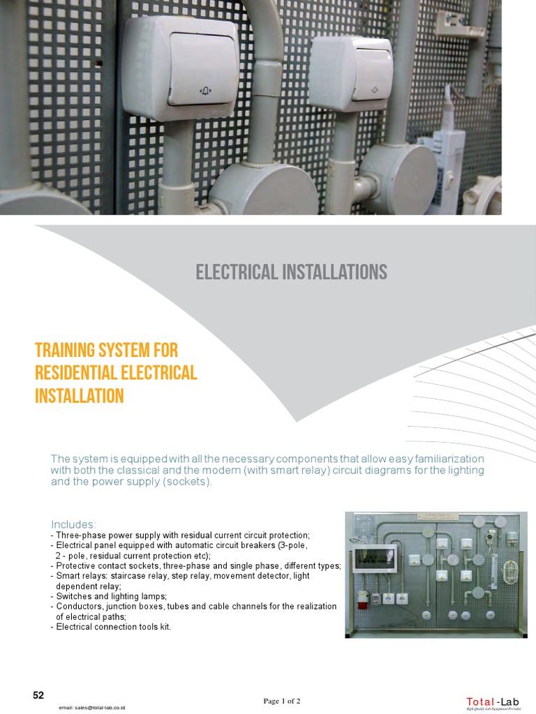 Residential Electrical Training System | PDF | Relay | Electrical Connector