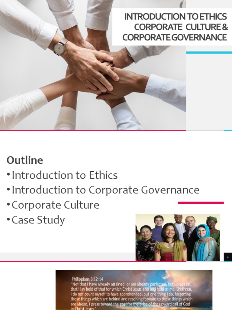 Module 2 - Introduction To Ethics Culture Corporate Governance | PDF ...