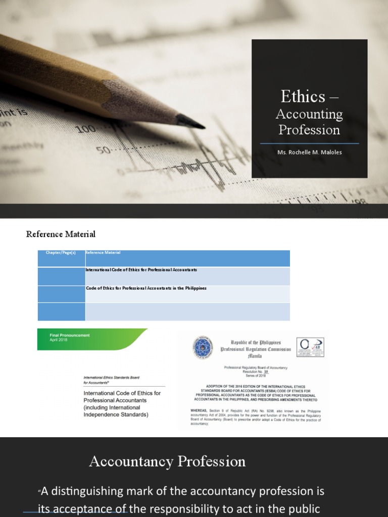 Ethics in Accounting Practices | PDF | Integrity | Regulatory Compliance