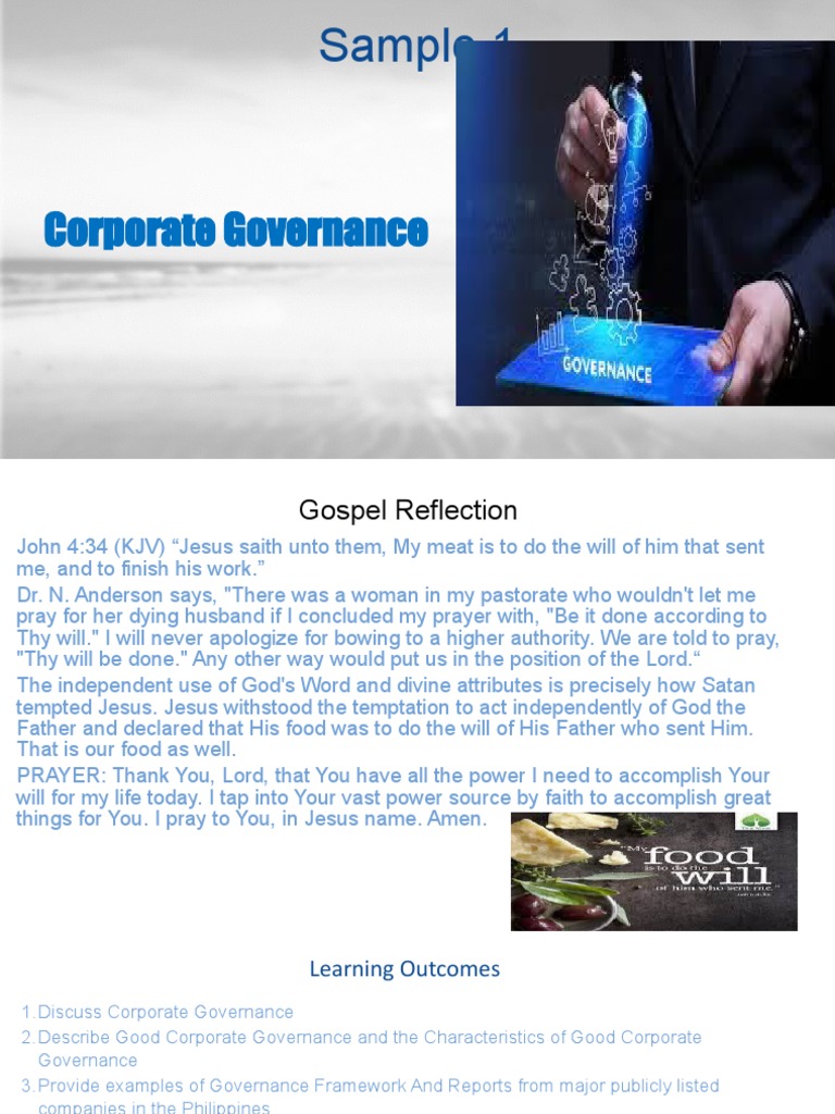 Understanding Corporate Governance Principles | PDF | Corporate ...