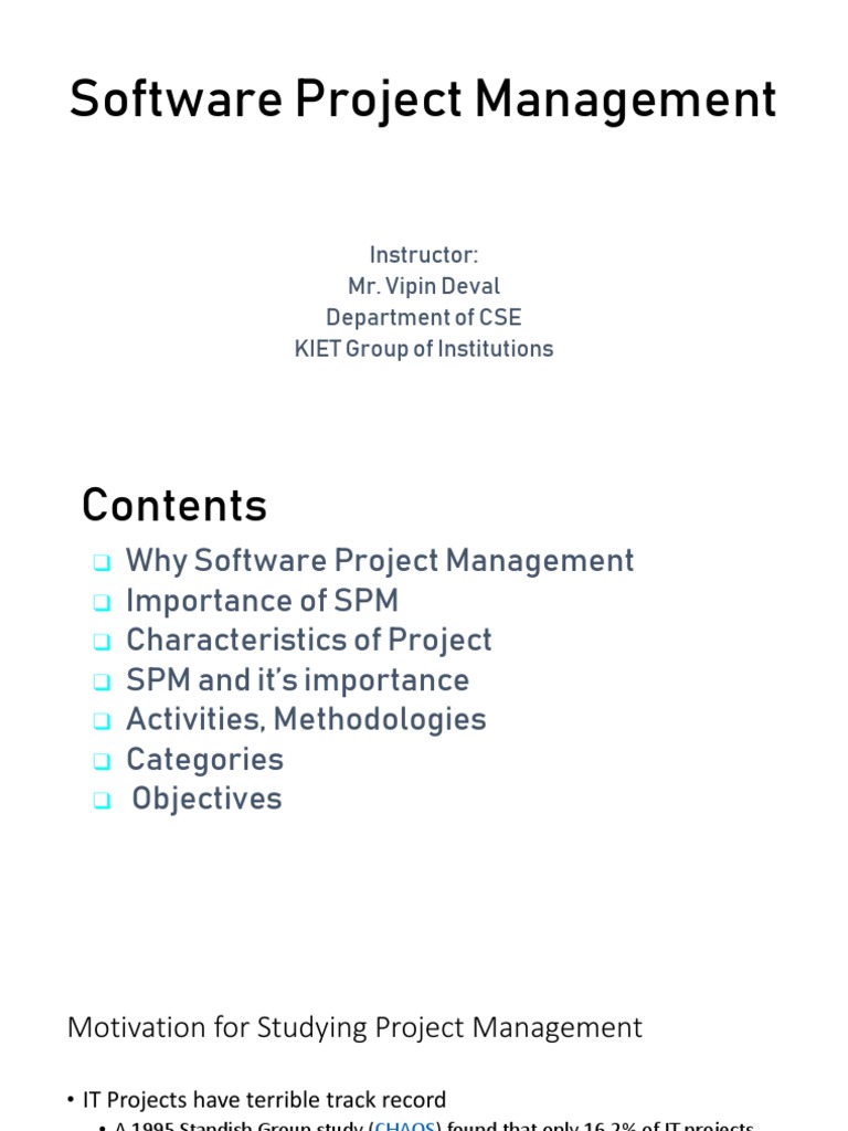 Unit 1.1 Introduction | PDF | Project Management | Software Development Process