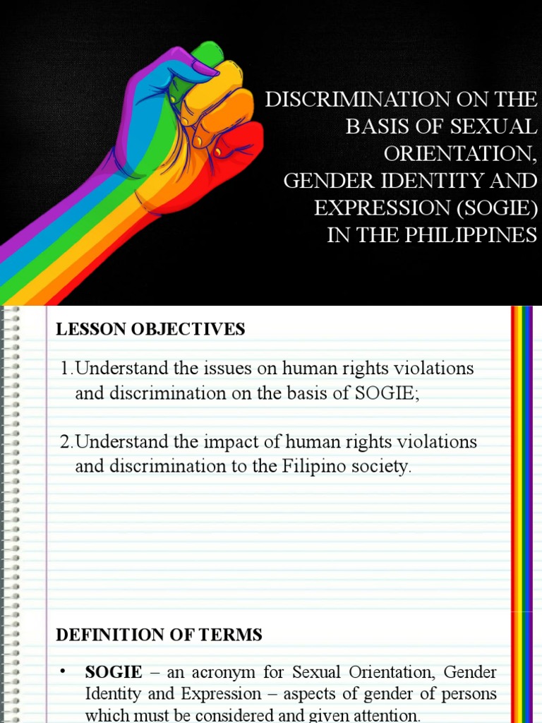 Discrimination On The Basis of Sexual Orientation, Gender Identity and ...