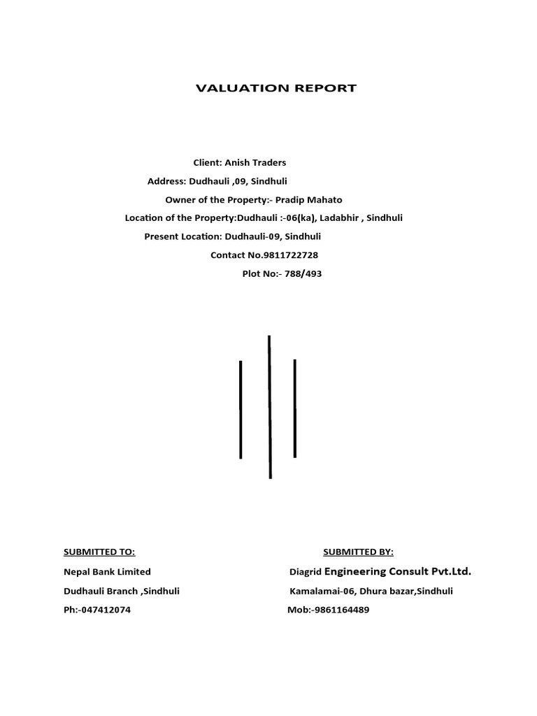 Valuation Report | PDF | Real Estate Appraisal | Market Value