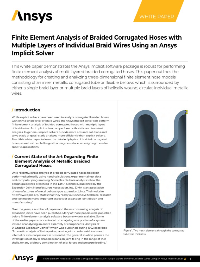 WP Braided Corrugated Hose | PDF | Finite Element Method | Line (Geometry)
