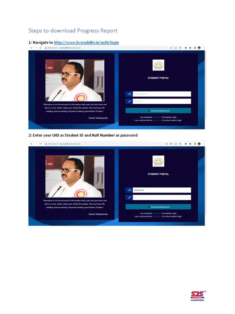 Steps To Download Progress Report | PDF