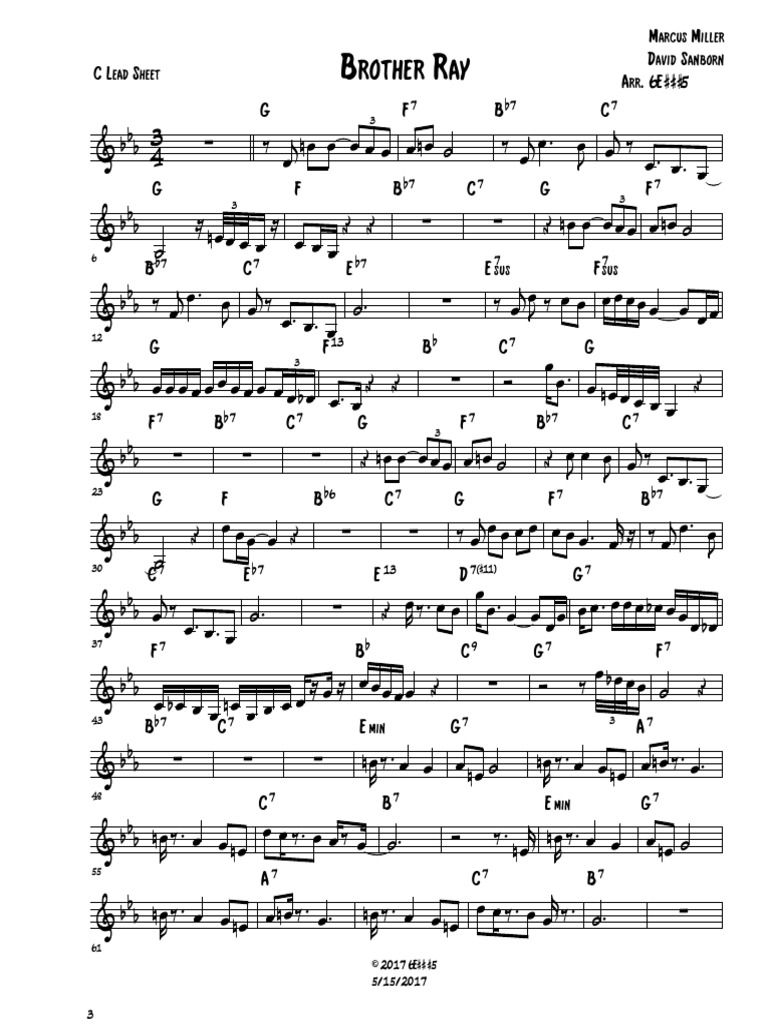 Brother - Ray - David Sanborn | PDF